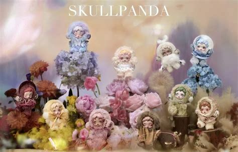 Skull Panda V2 L Impressionnisme Series Plush Doll Labugotoybox
