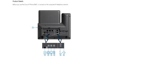 Cisco 8851 Ip Phone 5 Wvga Color Display 4 Programmable Line Keys