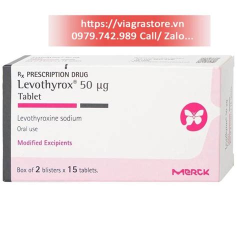 Levothyrox 50µg Merck Hộp 2 Vỉ X 15 Viên Viagrastorevn