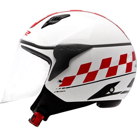 Шлем LS2 OF559 CAFE RACER GLOSS WHITE — купить в Москве в Магазин ...