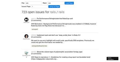 Rsk Github Issues Example Codesandbox