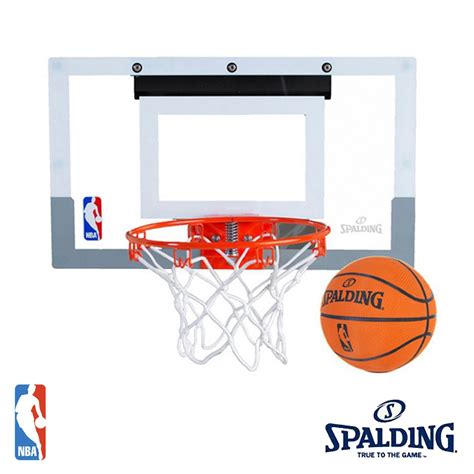 Spalding 斯伯丁 Nba 等比例 室內小籃板 籃球框組 小籃框 透明籃板 附籃球 Spb56099 蝦皮購物