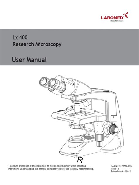 Manual Microscopio Labomed Lx 400 Pdf Ac Power Plugs And Sockets