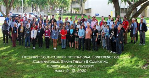 Combinatorics2020 Florida Atlantic University Charles E Schmidt College Of Science