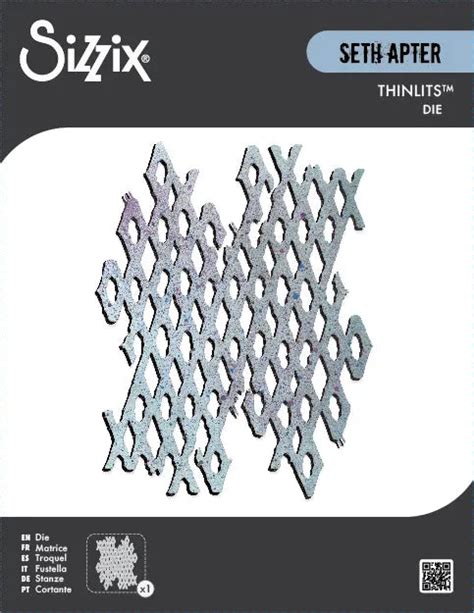 Sizzix Diamond District Thinlits Die Set 1pk By Seth Apter