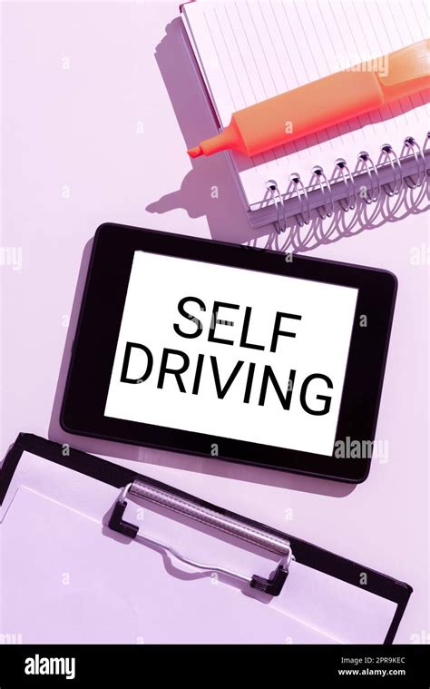 Inspiration Showing Sign Self Driving Business Concept Autonomous Vehicle Ability To Navigate