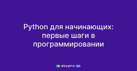 Python для начинающих первые шаги в программировании