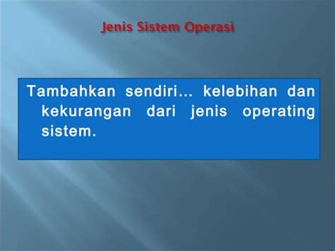 Materi Sistem Operasi Ppt