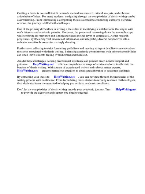 Thesis Starters Examples Download Free Pdf Essays Thesis
