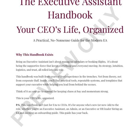 Executive Assistant Etsy