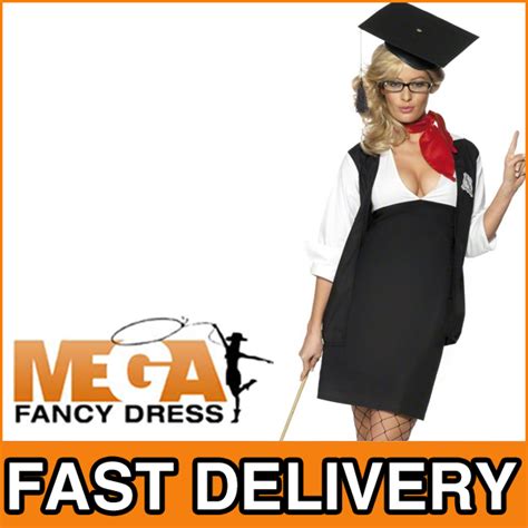 Sultry School Mistress Teacher Ladies Fancy Dress Costume St Trinians
