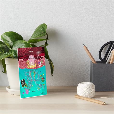 Backend Vs Frontend Poster By Bluecoders Redbubble