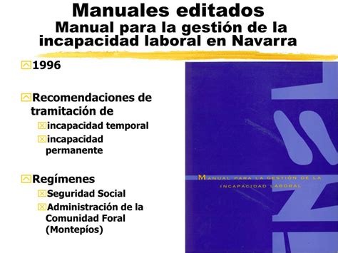 PPT Manual de gestión de la incapacidad temporal ª edición PowerPoint Presentation ID