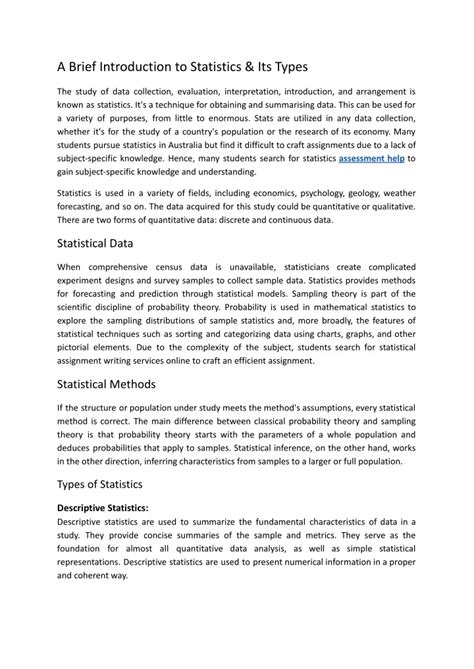 PPT - A Brief Introduction to Statistics & Its Types PowerPoint Presentation - ID:12066241
