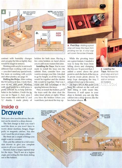 Router Bit Storage System Plans • Woodarchivist