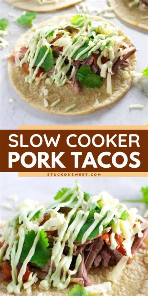 Slow Cooker Pulled Pork Tacos Recipe