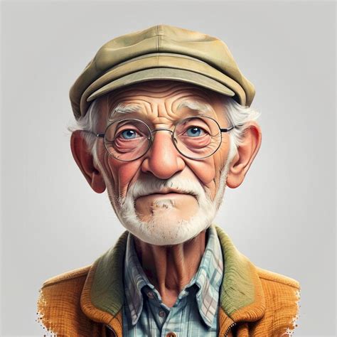 A Man With A Beard And Glasses Is Standing In Front Of A White
