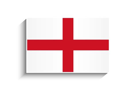 Flat Rectangle England Flag Icon 34749773 Vector Art At Vecteezy
