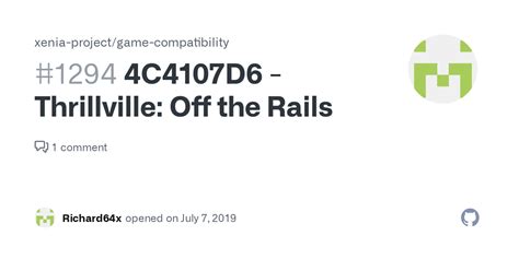 4c4107d6 Thrillville Off The Rails · Issue 1294 · Xenia Project