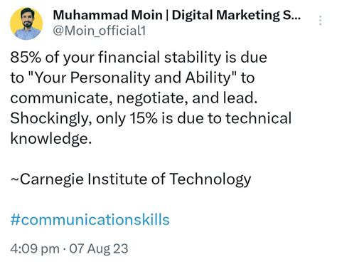muhammad moin on linkedin communication skills matter to set you apart