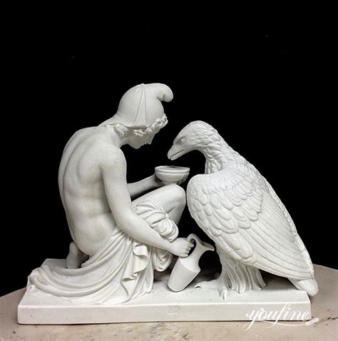 Thorvaldsen Natural Marble Zeus And Ganymede Statue For Sale Mokk 287