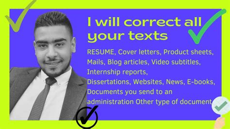 Correct Your Texts And Spelling Mistakes By Yassineprod Fiverr