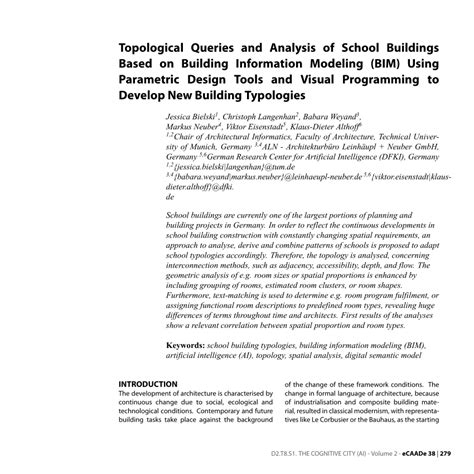 Pdf Topological Queries And Analysis Of School Buildings Based On