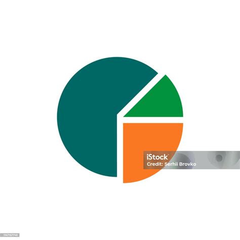 원형 차트 아이콘 흰색 배경에 고립입니다 벡터 일러스트입니다 0명에 대한 스톡 벡터 아트 및 기타 이미지 0명 개념 검은