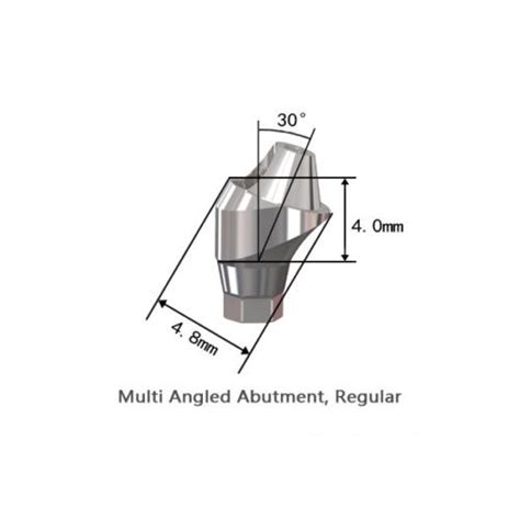 Osstem TSⅢ Hiossen ETⅢ Compatible Multi angled abutment φ Angled GH mm Bomaoer