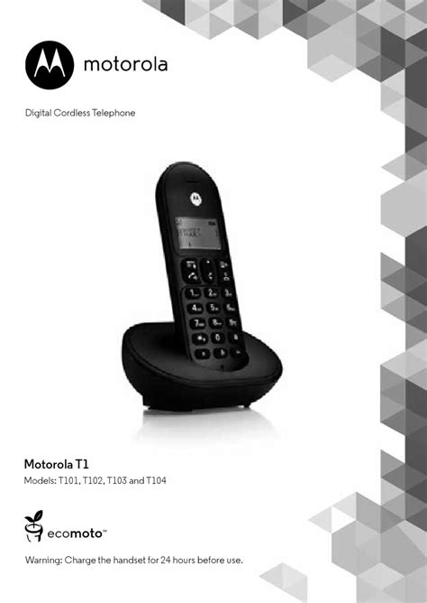 Motorola T101 Instructions Manual Pdf Download Manualslib