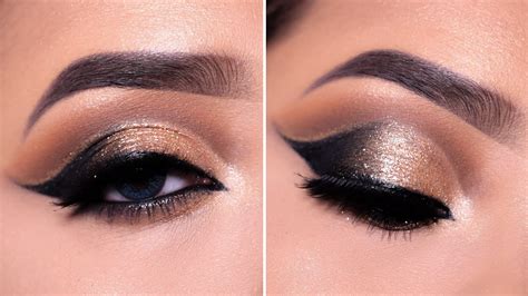 Glitter Cut Crease Bridal Party Eye Makeup Tutorial Shilpa Youtube