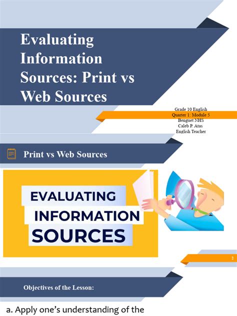 Evaluating Information Sources Pdf Credibility Information