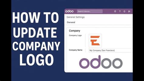 How To Update Company Logo In Odoo Tutorial Srujan Raval Posted On