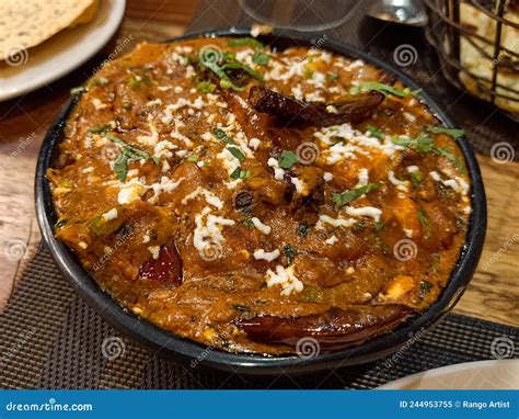 Kadhai Paneer Served Indian Cuisine Stock Image Image Of Cuisine