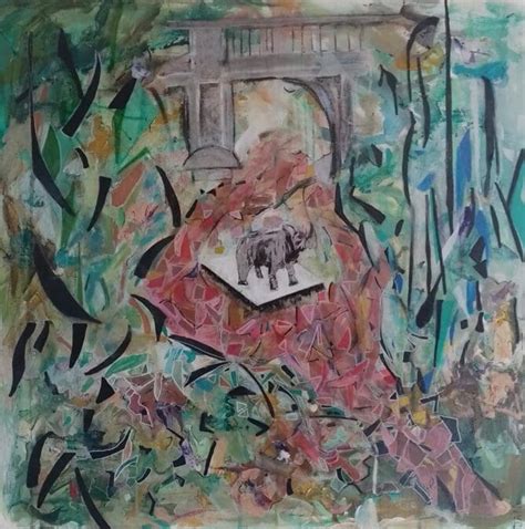 The Rhino In The River Dodder Ii 60cm Irish Artmart