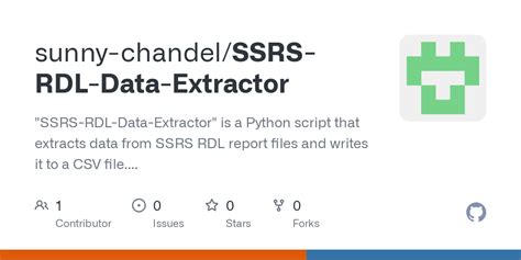 Github Sunny Chandel Ssrs Rdl Data Extractor Ssrs Rdl Data Extractor Is A Python Script
