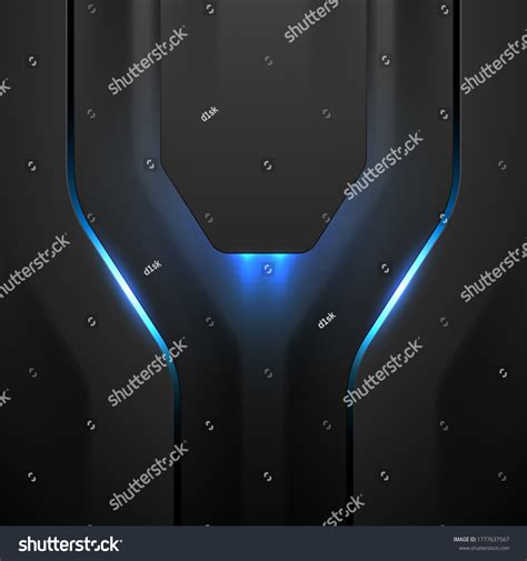 Abstract Black Technology Background Light Effect Stock Vector Royalty Free 1777637567