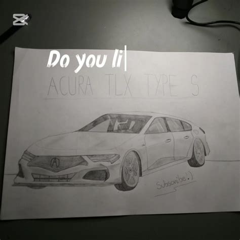Acura Tlx Type S Car Drawing Youtube