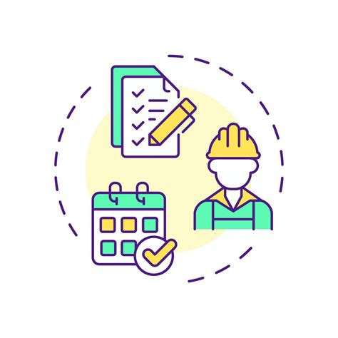 Scheduling And Dispatch Multi Color Concept Icon Key Component Of Fsm
