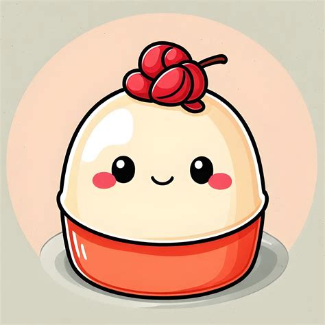 심플하고 귀여운 푸딩 캐릭터 라우드소싱