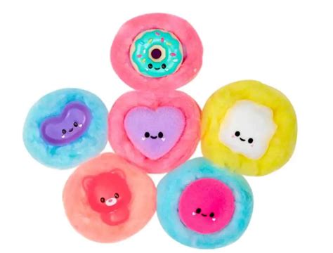Fluffie Stuffiez Minis Round Candy Heart Figure 2 Pack Soft Squishable