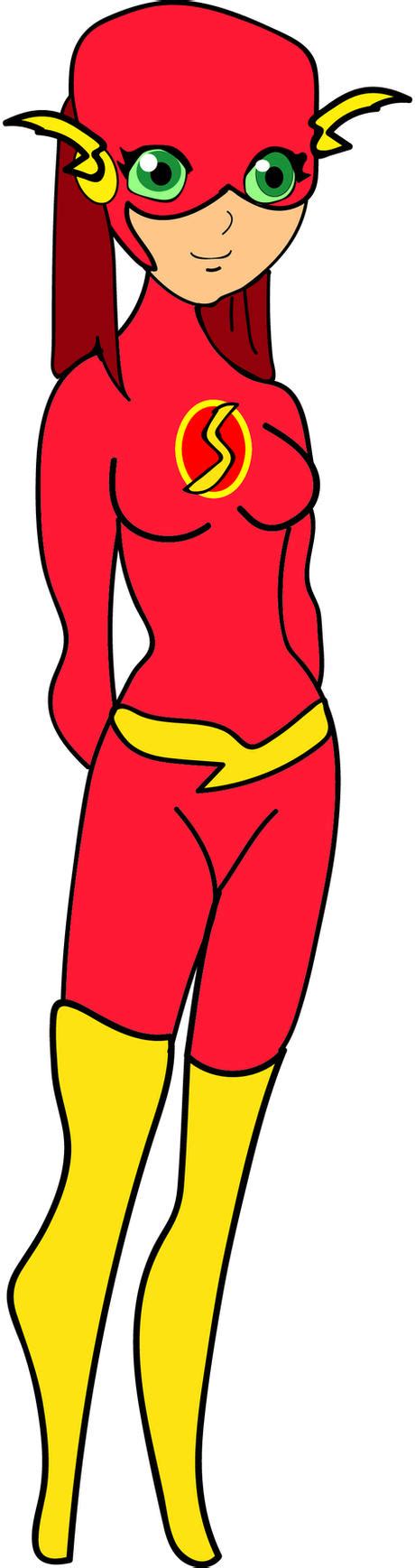 Starfire As The Flash Fill In By 9tailedemonking On Deviantart
