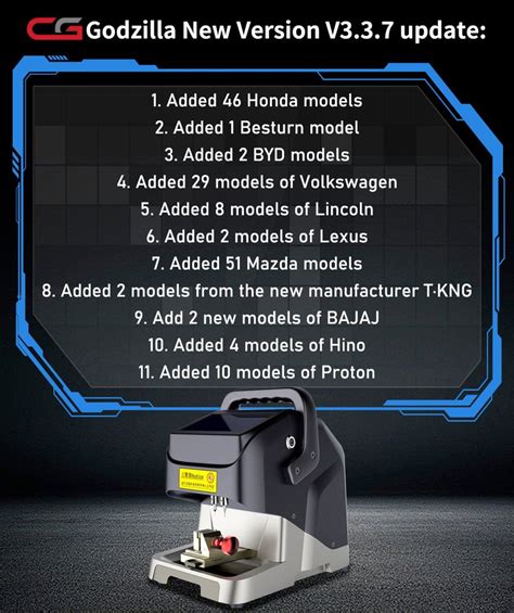 Cg Godzilla Key Cutting Machine V New Update