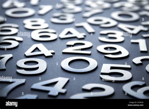 Mathematics Background Made With Solid Numbers Closeup View