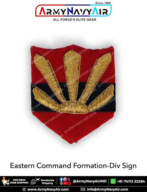 Buy Army Eastern Command Formation Div Sign Online At