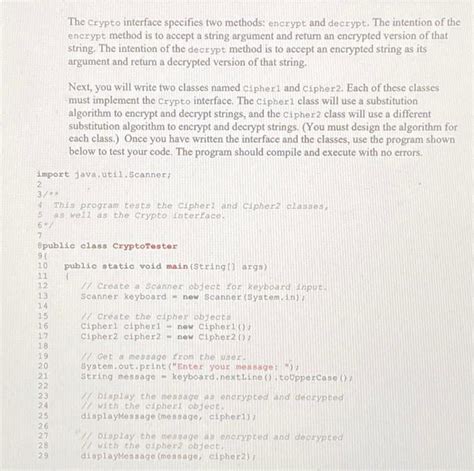 Solved Encryption Can Be Described As The Process Of Writing