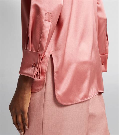 Womens Max Mara Pink Silk Top Harrods Uk