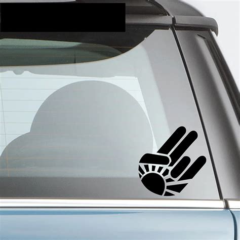 For Shocker Rising Sun Hand Japanase Funny Car Window Decal Bumper