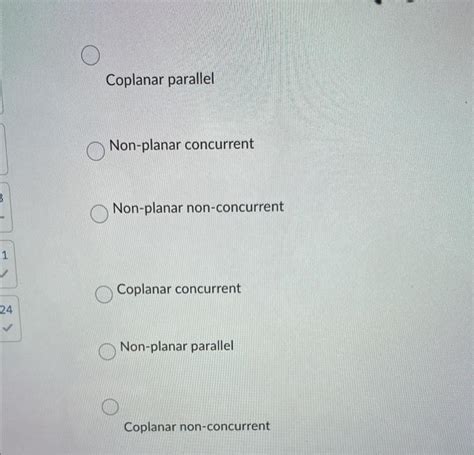 Solved Name This Force System Coplanar Parallel Coplanar
