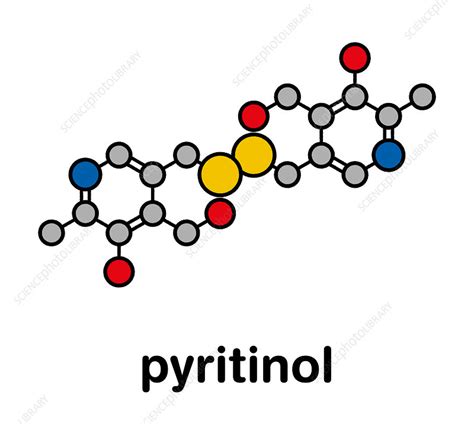 Pyritinol Molecule Illustration Stock Image F030 0098 Science Photo Library